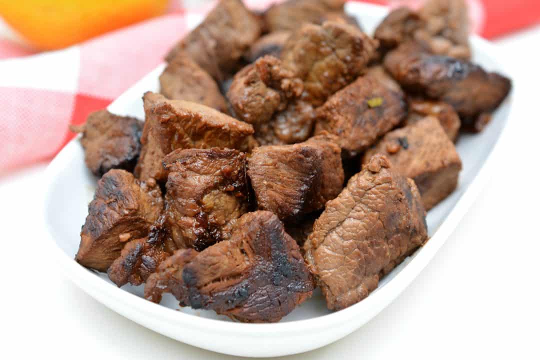 Filipino Style Marinated Steak Bites - Easy Keto Steak Recipe