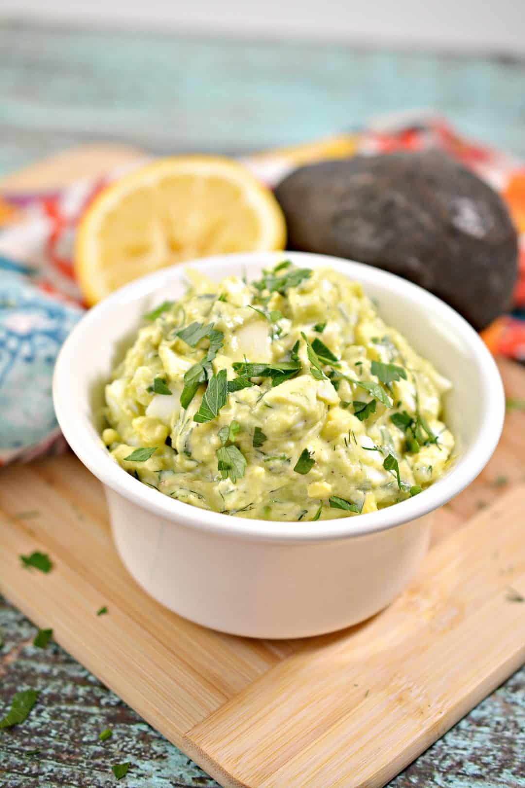 Keto Avocado Egg Salad - Easy Keto Egg Salad Sandwich