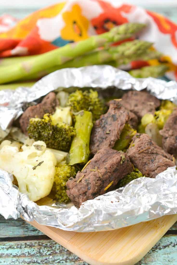 Herb and Garlic Steak Packets - Easy Keto Dinner
