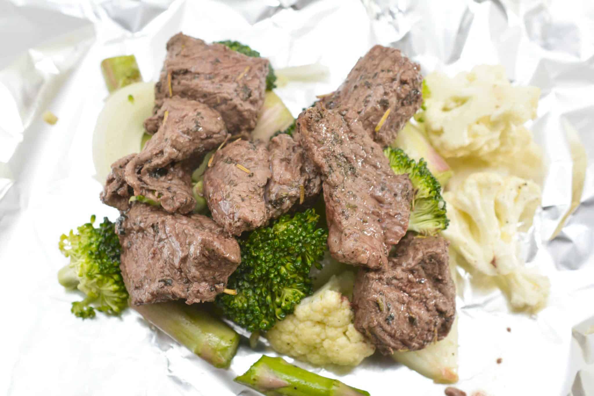 Herb and Garlic Steak Packets - Easy Keto Dinner