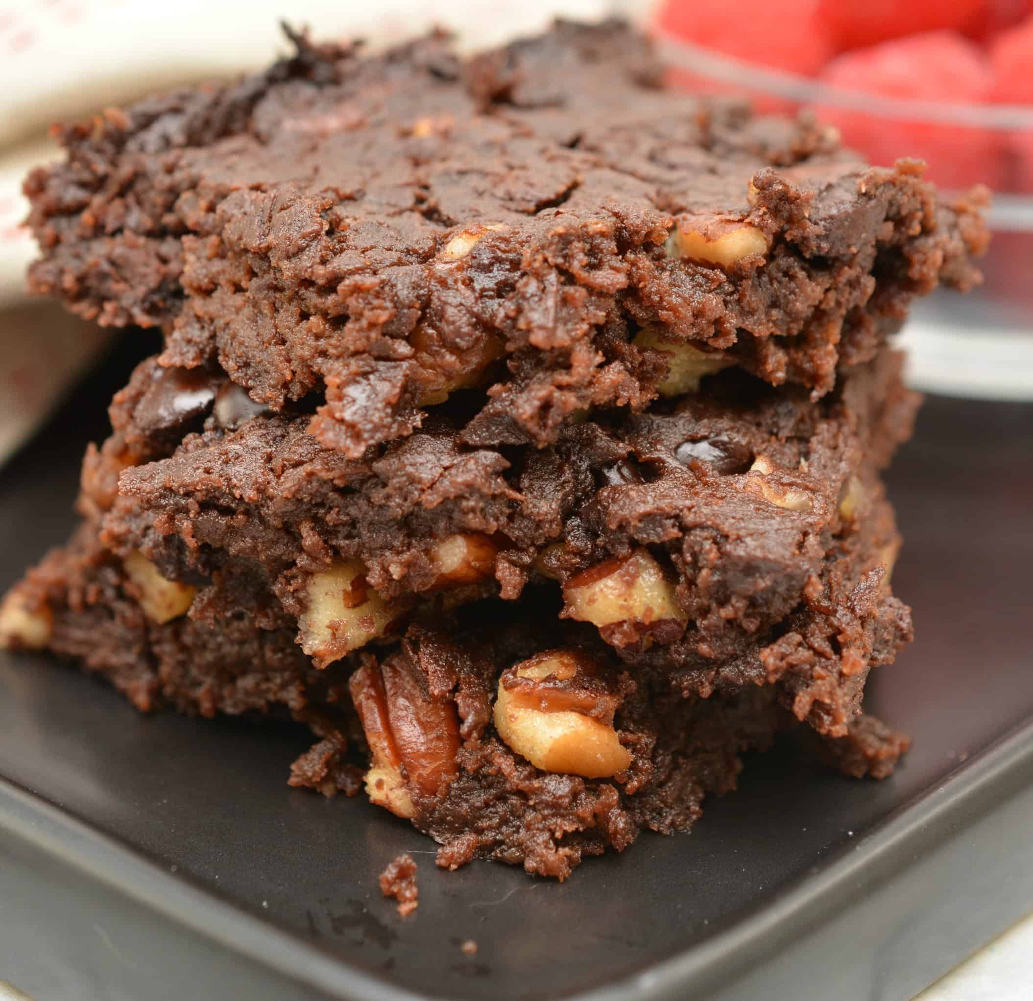 Double Chocolate Fudge Brownies - Keto Avocado Brownies