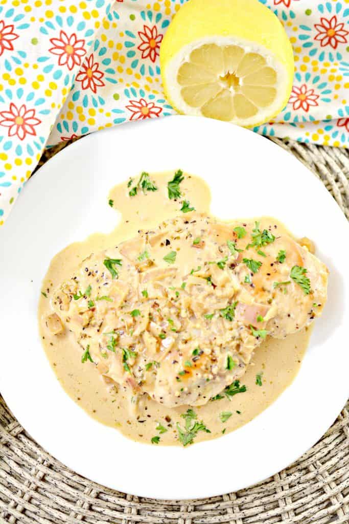One-Skillet Chicken in Lemon Cream Sauce - CheekyKitchen