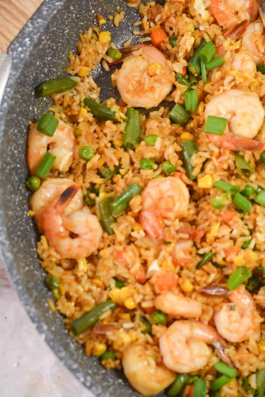 Fried Rice with Shrimp - CheekyKitchen