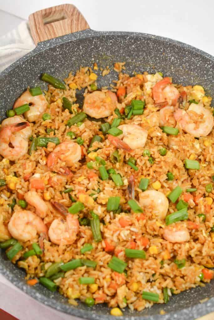 Fried Rice with Shrimp - CheekyKitchen