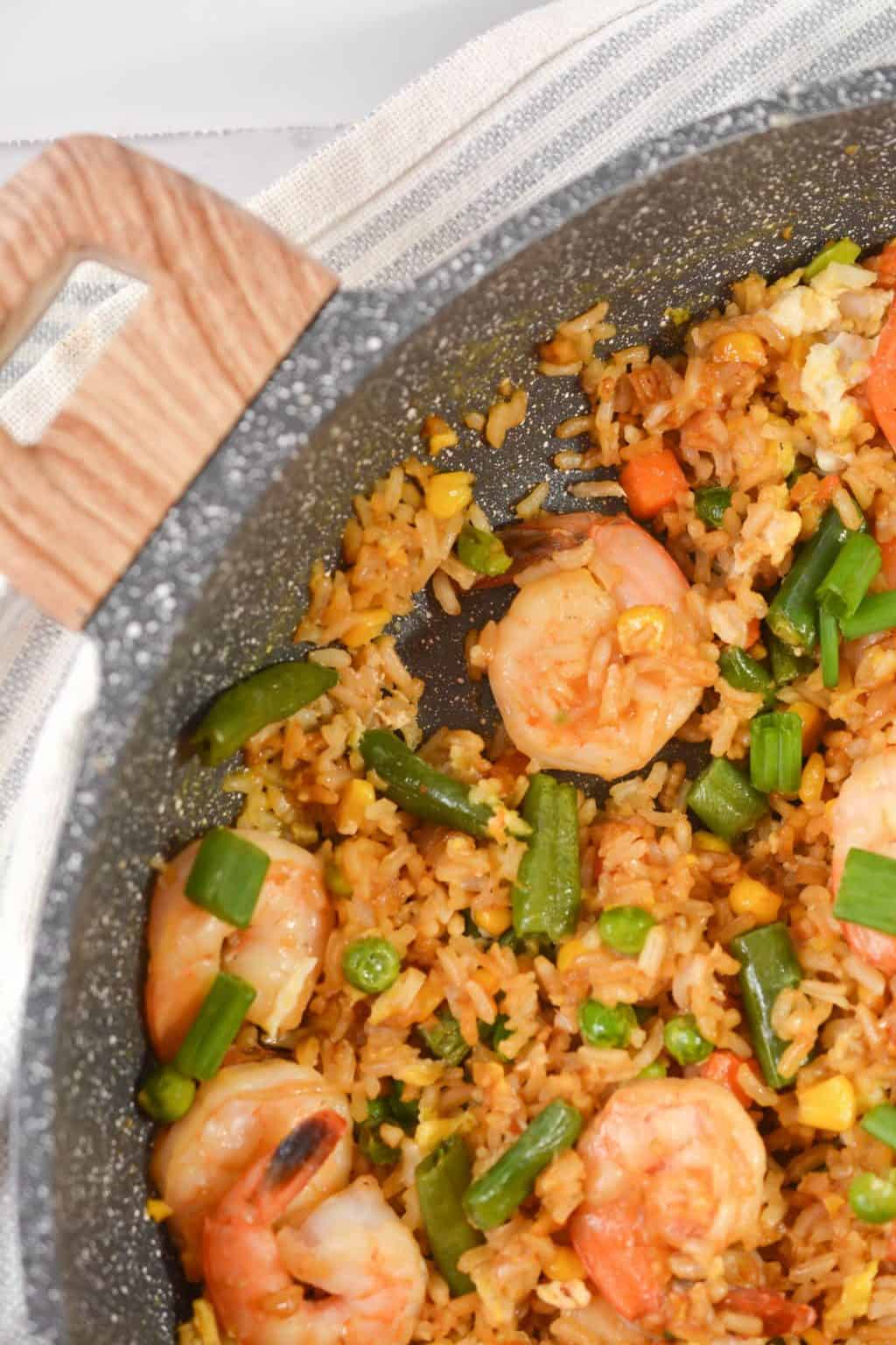 Fried Rice with Shrimp - CheekyKitchen