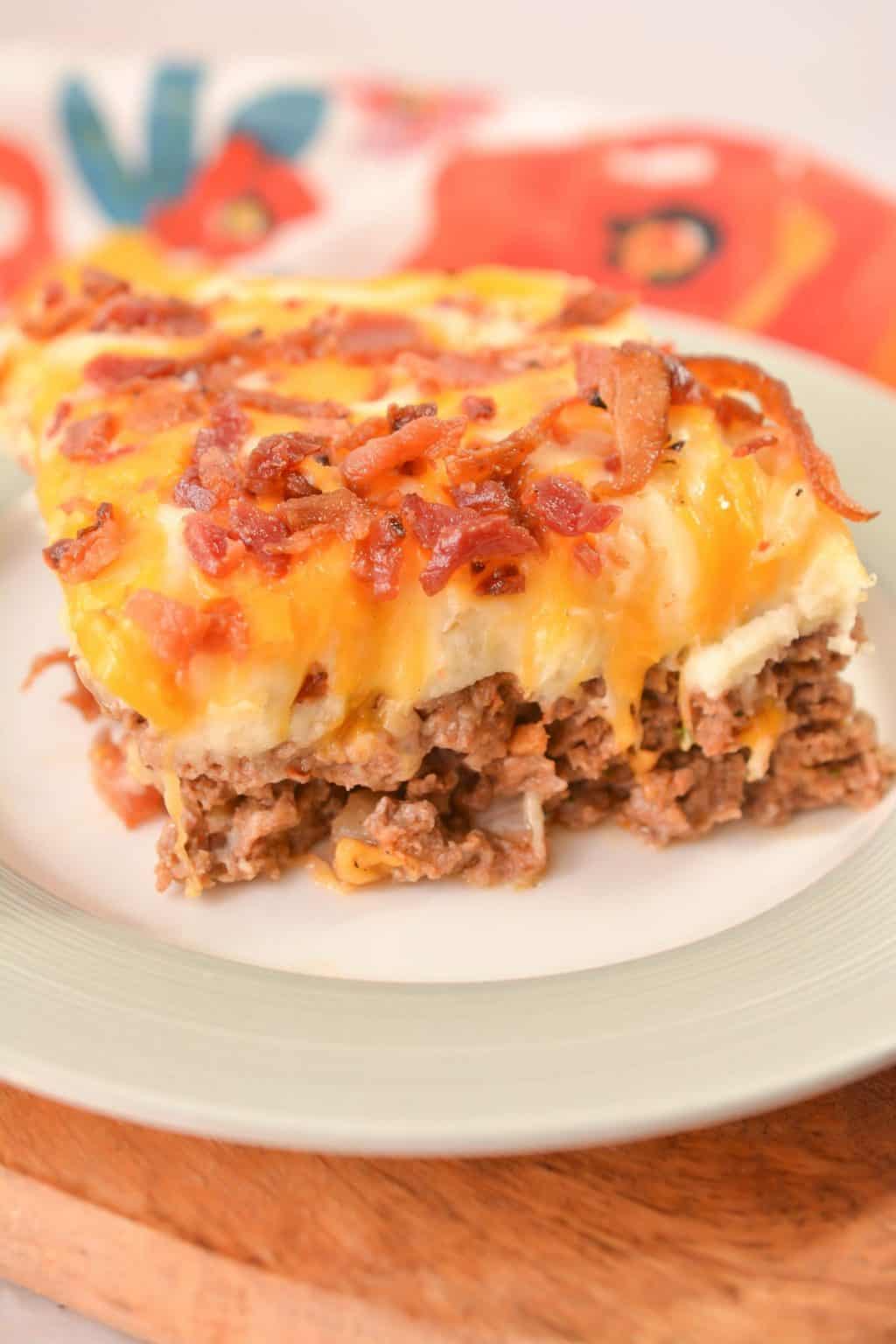 Cowboy Meatloaf and Potato Casserole - CheekyKitchen
