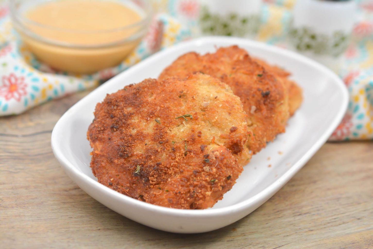 Crispy Chicken Fritters - CheekyKitchen