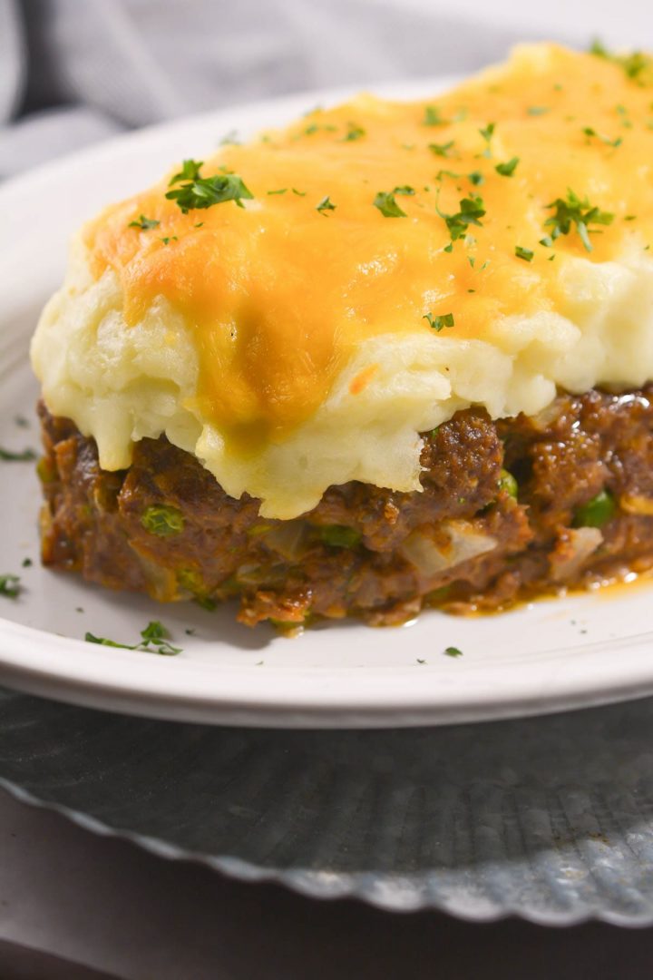 Meatloaf with Mashed Potatoes and Cheese - CheekyKitchen