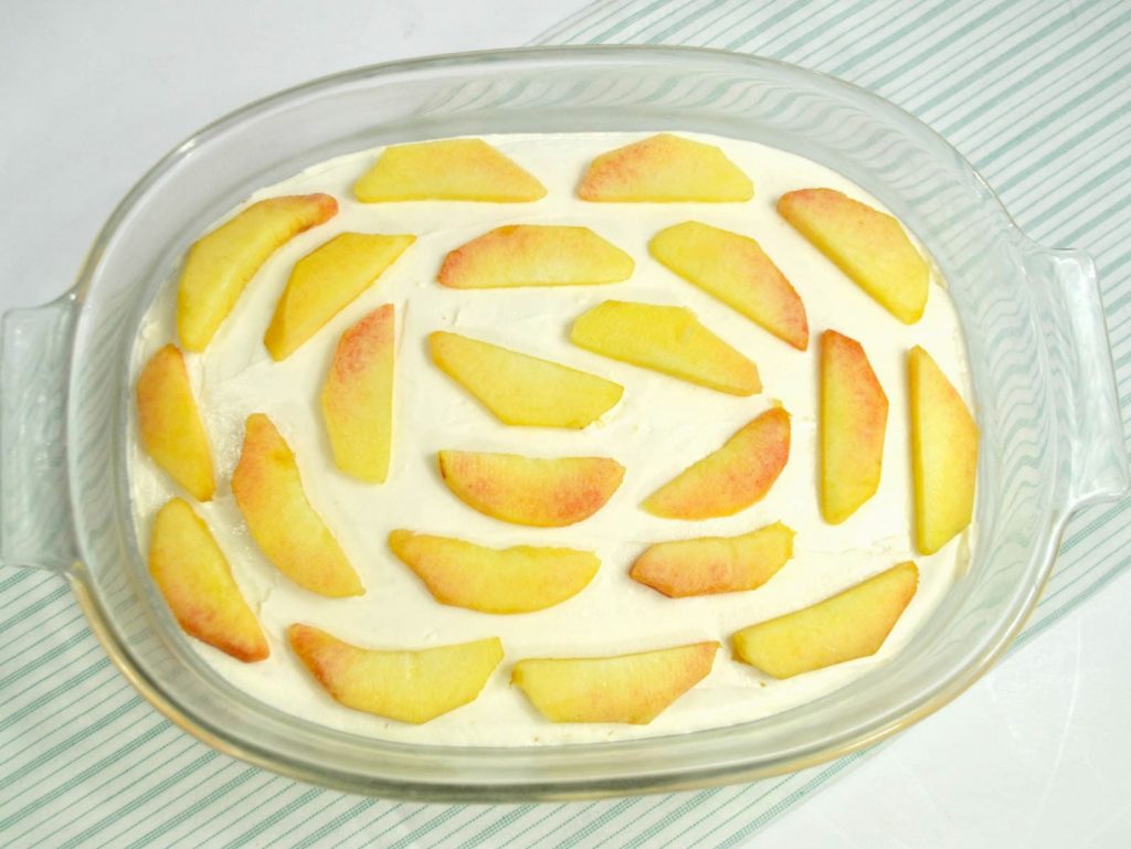 Pretzel Peach Jello Salad - CheekyKitchen