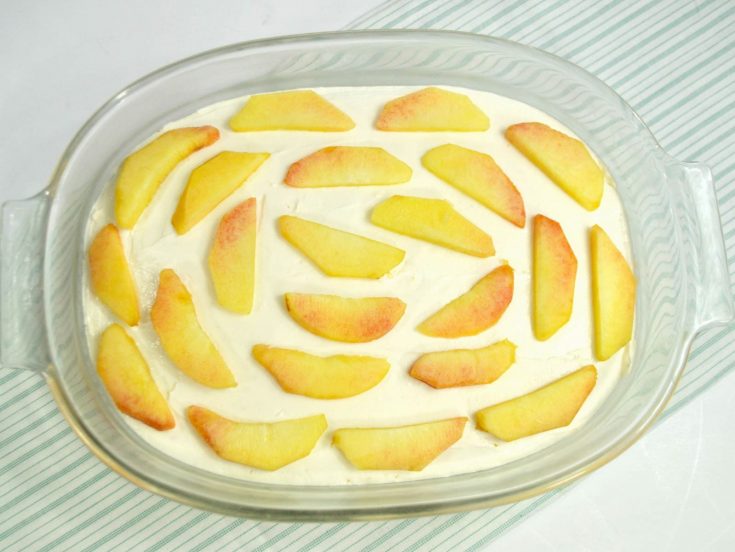 Pretzel Peach Jello Salad - CheekyKitchen
