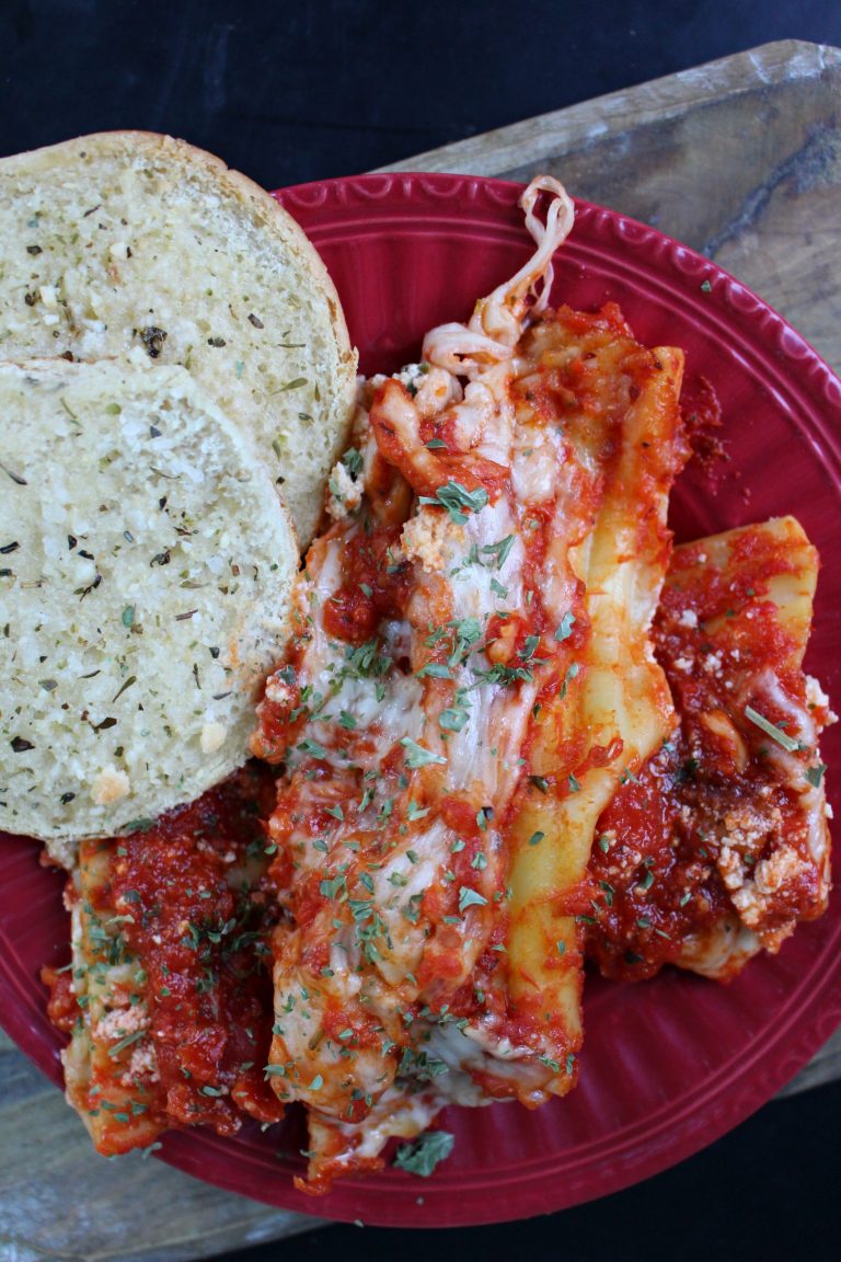 Crock Pot Manicotti - CheekyKitchen