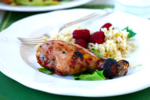 Raspberry Roasted Garlic Grilled Chicken - CheekyKitchen