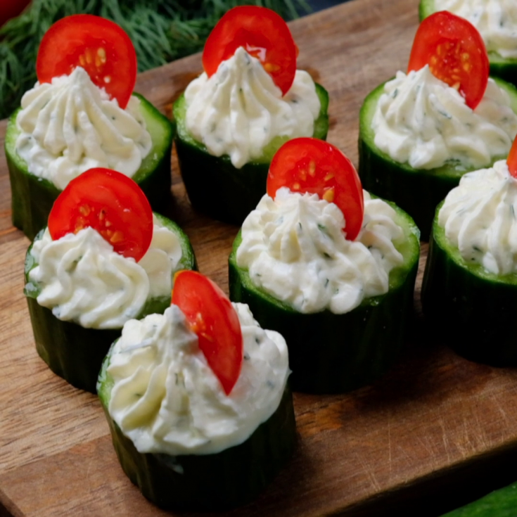 Cucumber Bites - CheekyKitchen