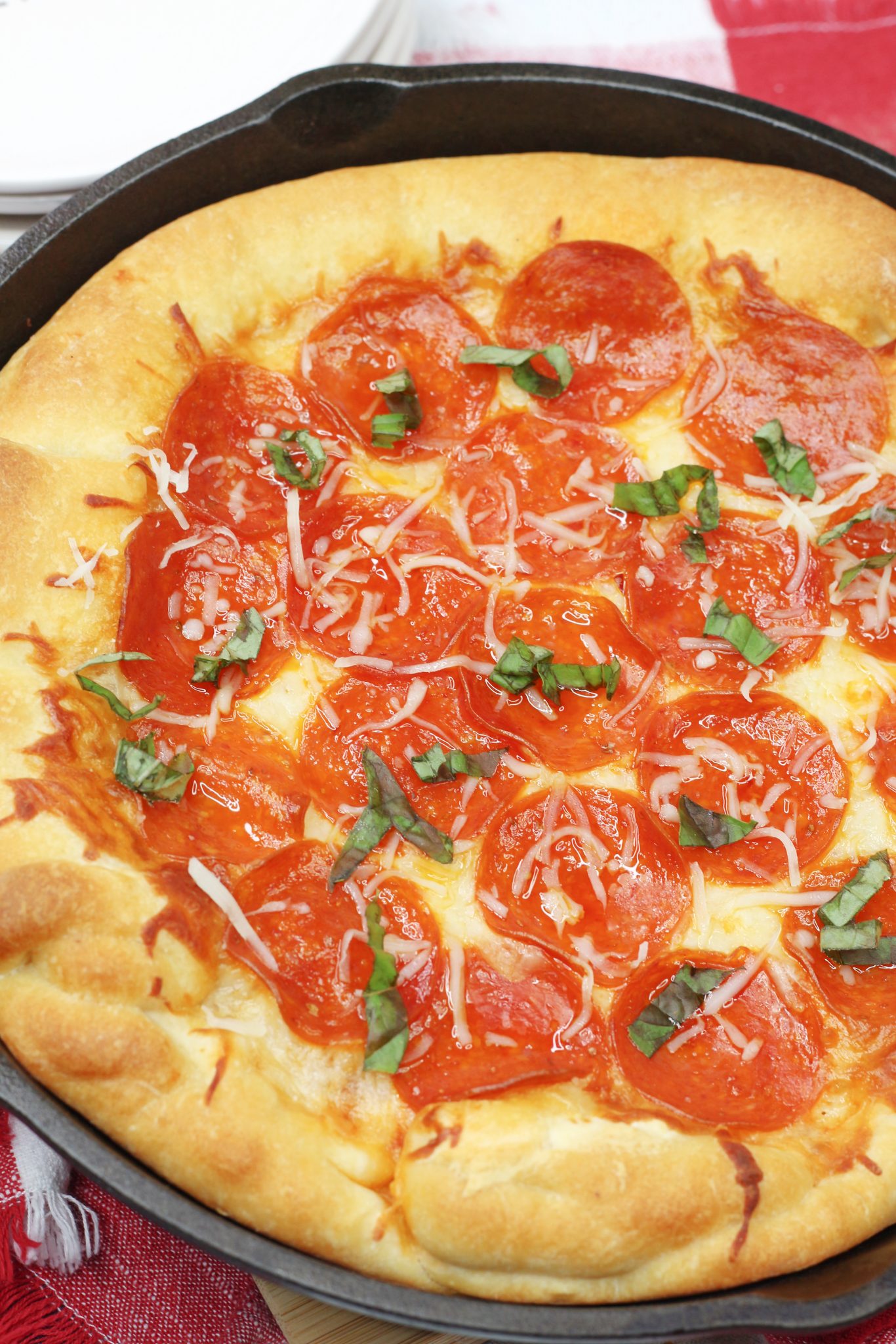 Chicago Style Deep Dish Pizza - CheekyKitchen