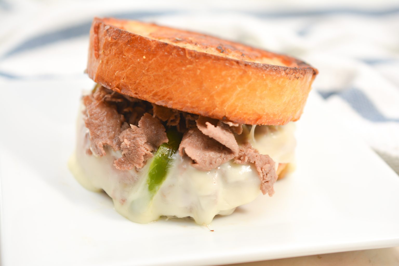 Steak and Cheese Garlic Toast - CheekyKitchen