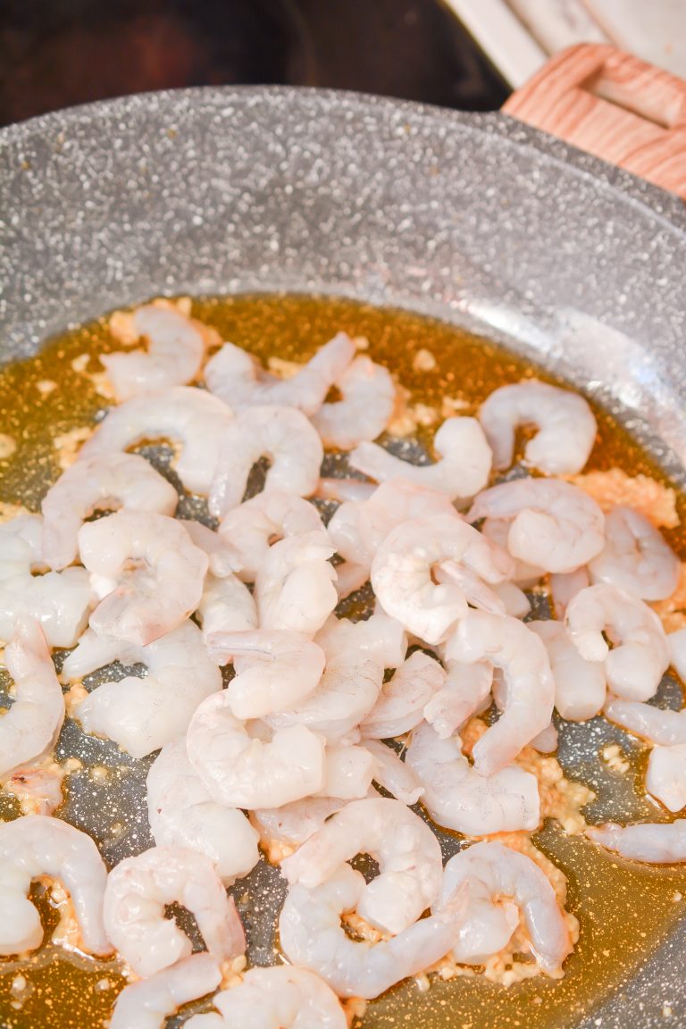 Creamy Mozzarella Shrimp Pasta - CheekyKitchen