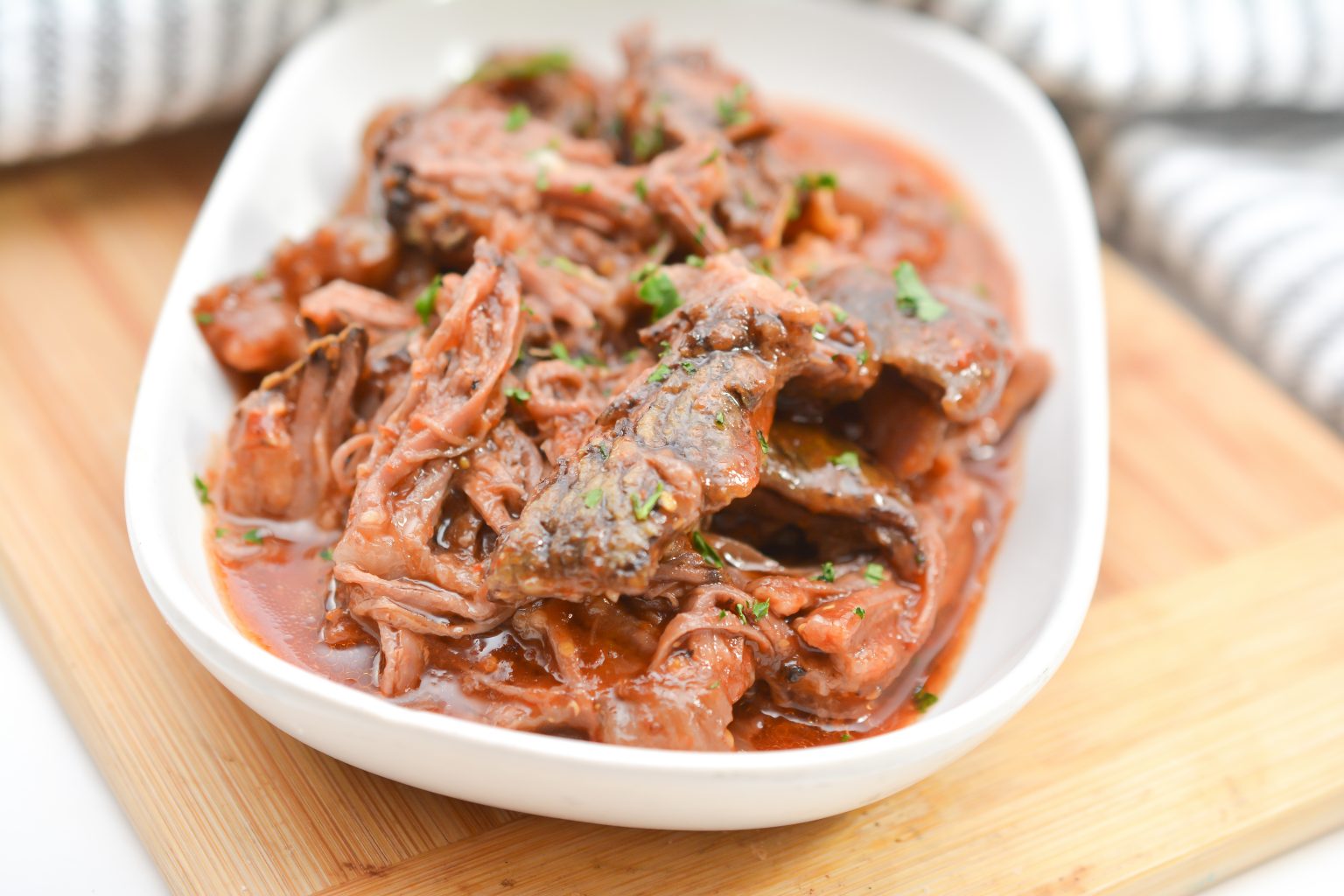 Slow Cooker Barbeque Beef Ribs - CheekyKitchen