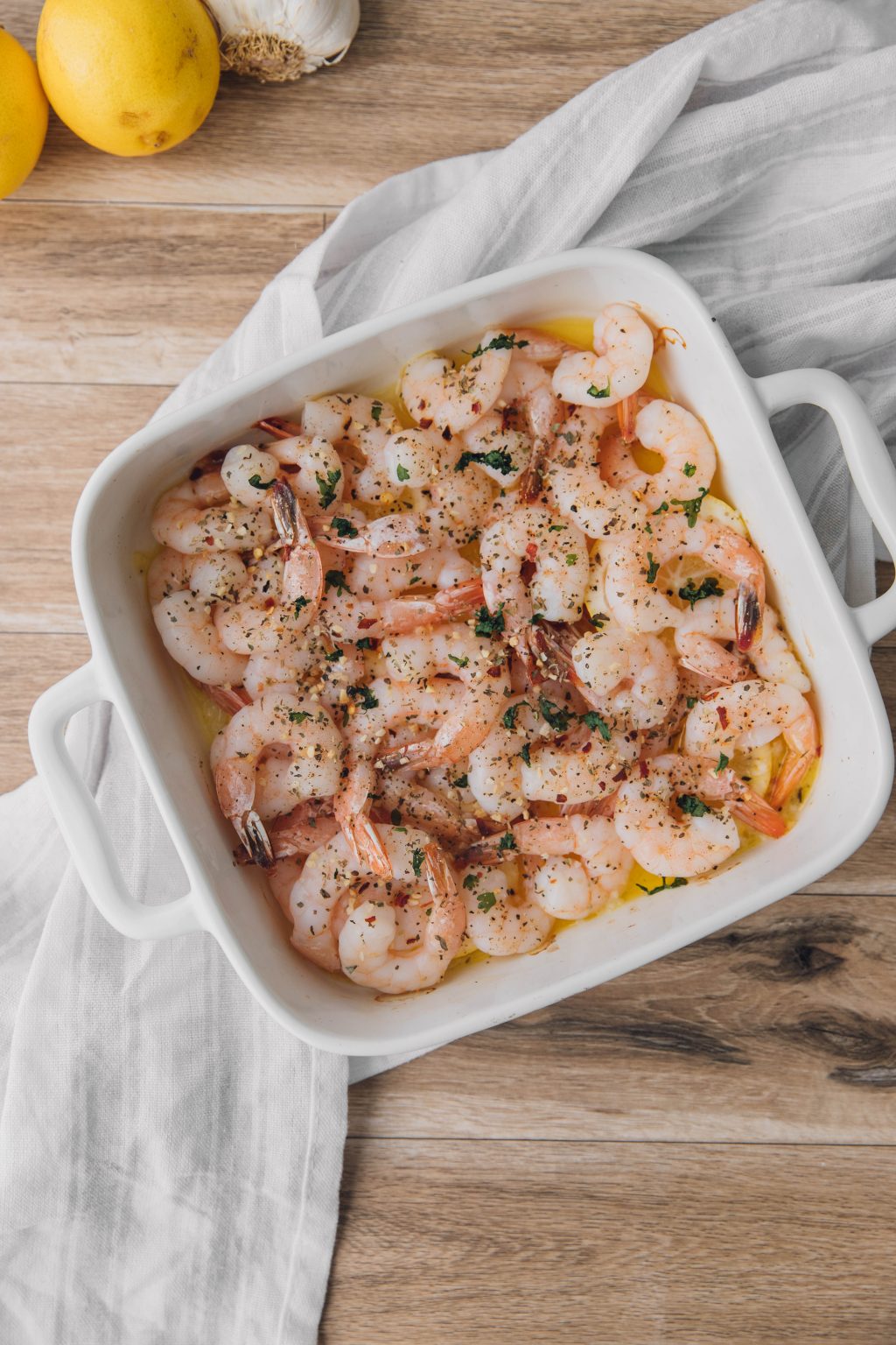 Lemon Butter Baked Shrimp - CheekyKitchen