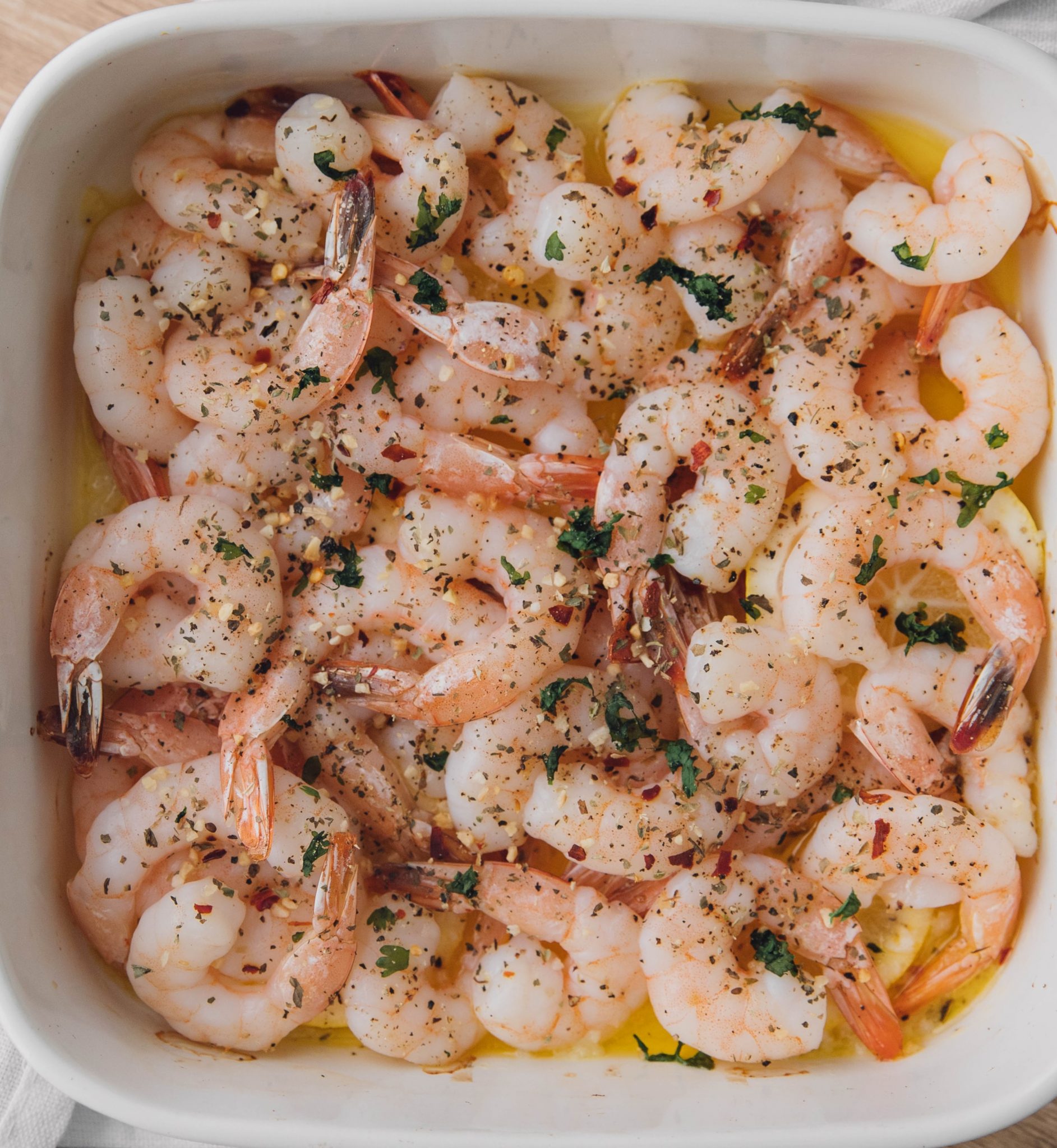 Lemon Butter Baked Shrimp - CheekyKitchen