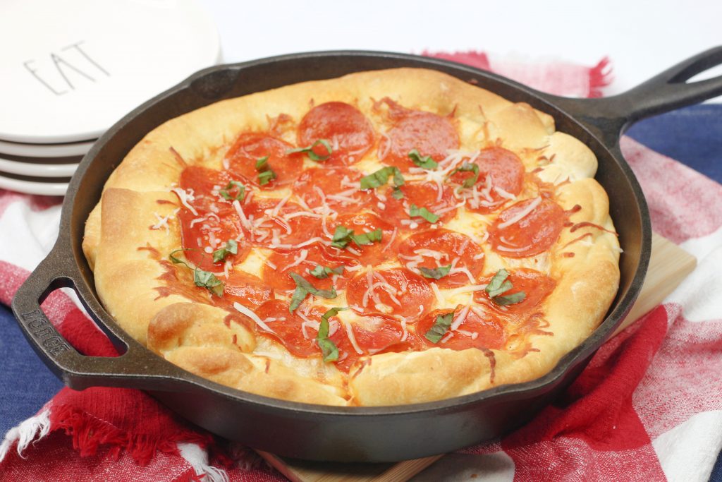 Chicago Style Deep Dish Pizza - CheekyKitchen