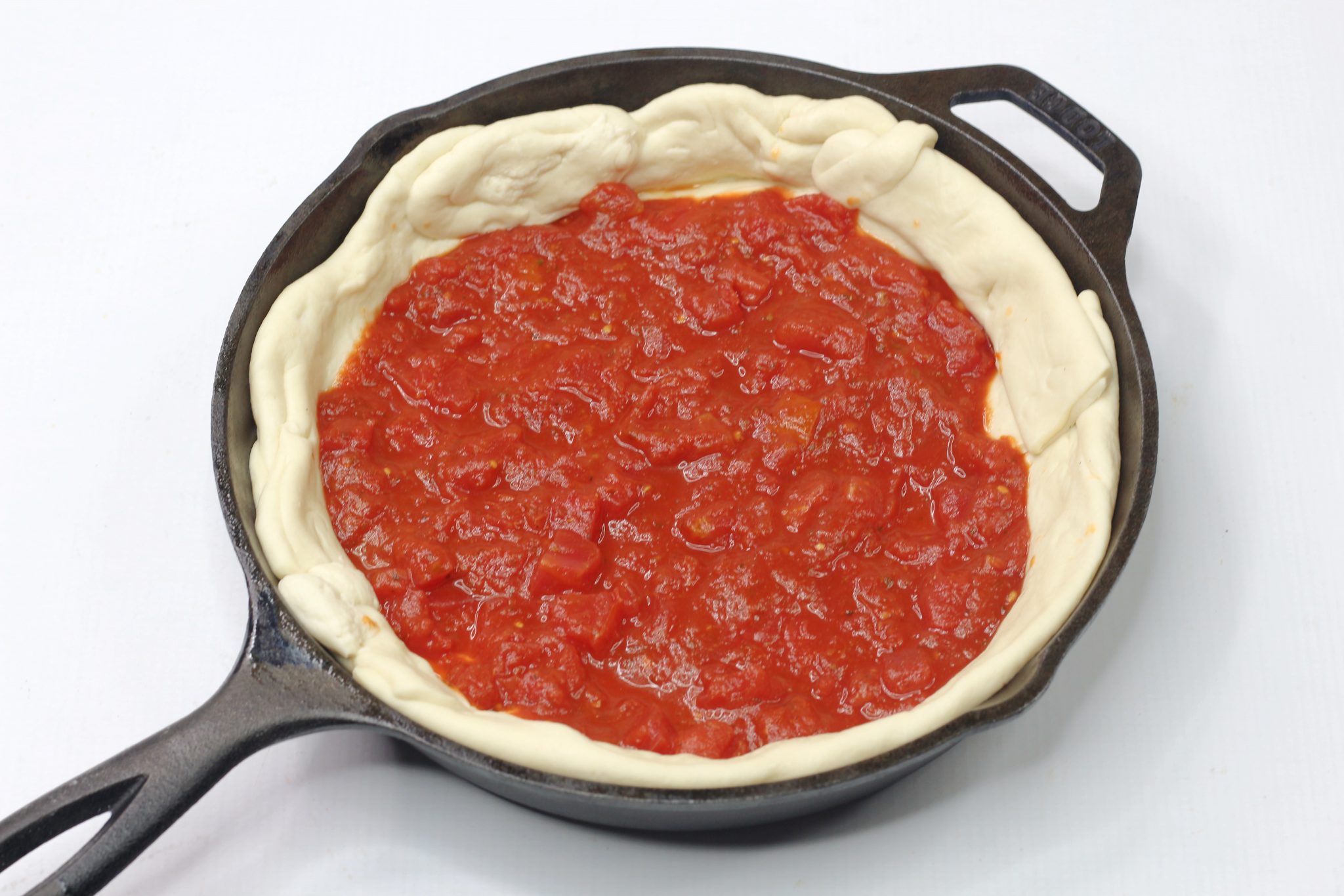 Chicago Style Deep Dish Pizza - CheekyKitchen