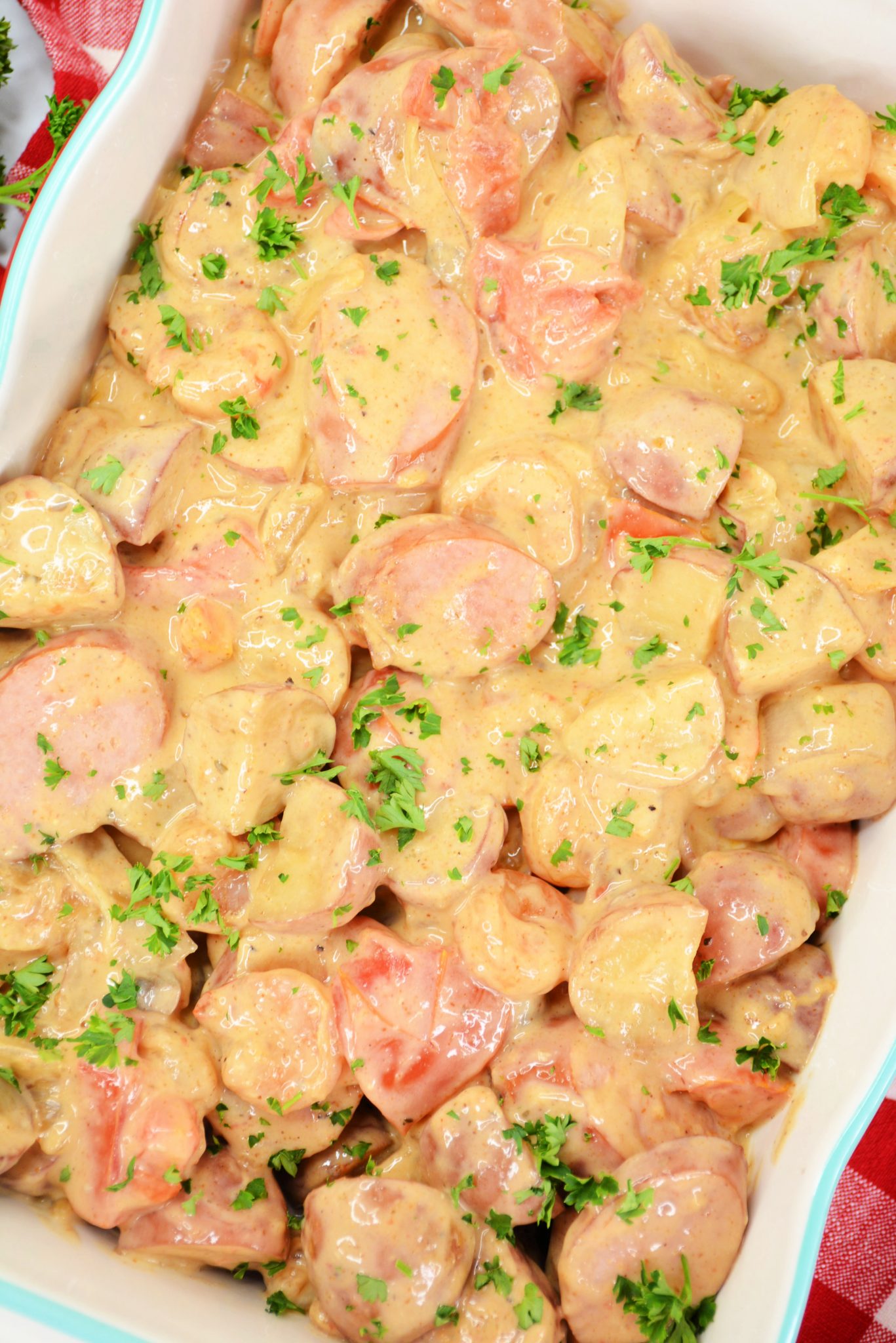 Seafood Loaded Potato Pan - CheekyKitchen