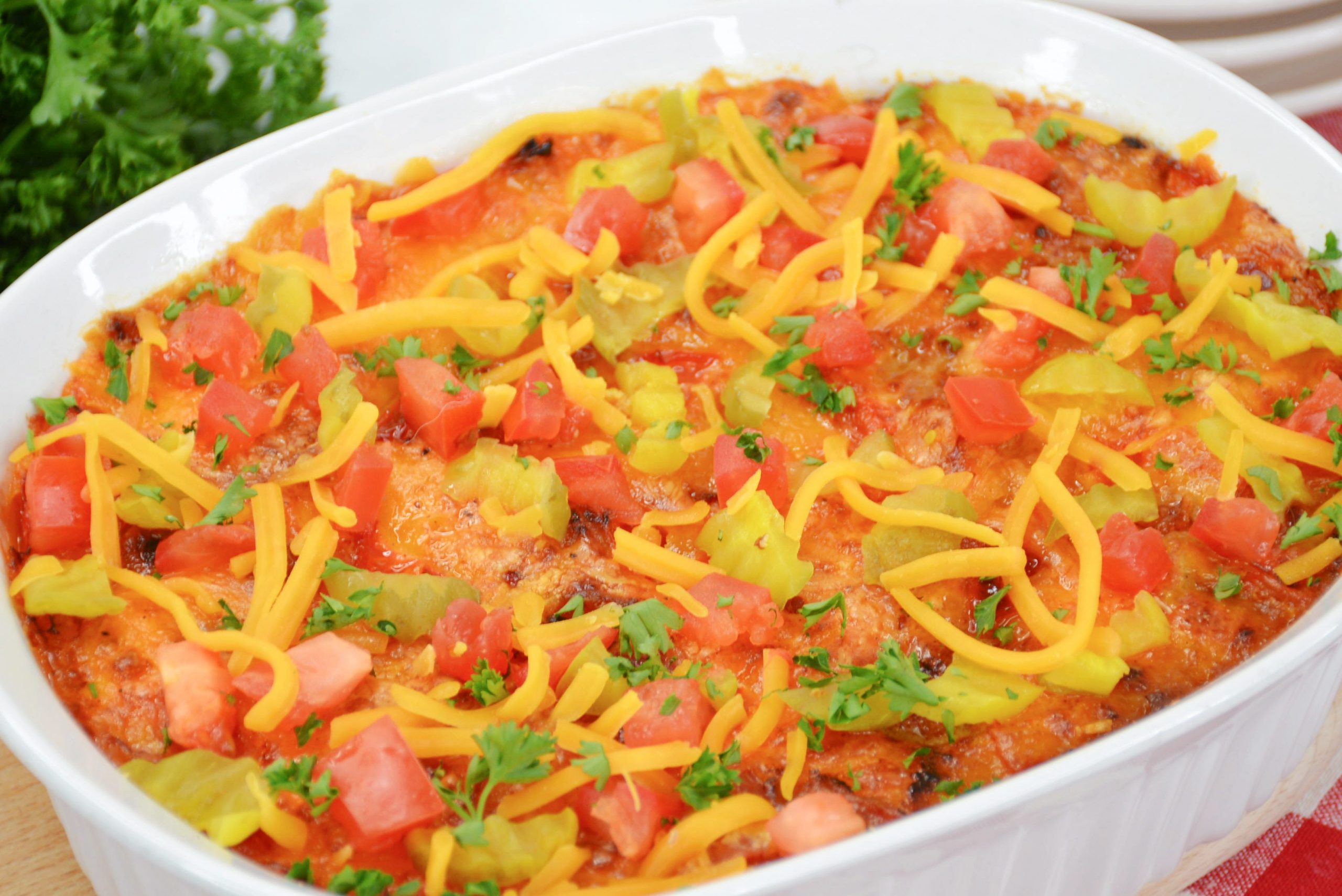 Cheeseburger Casserole - CheekyKitchen