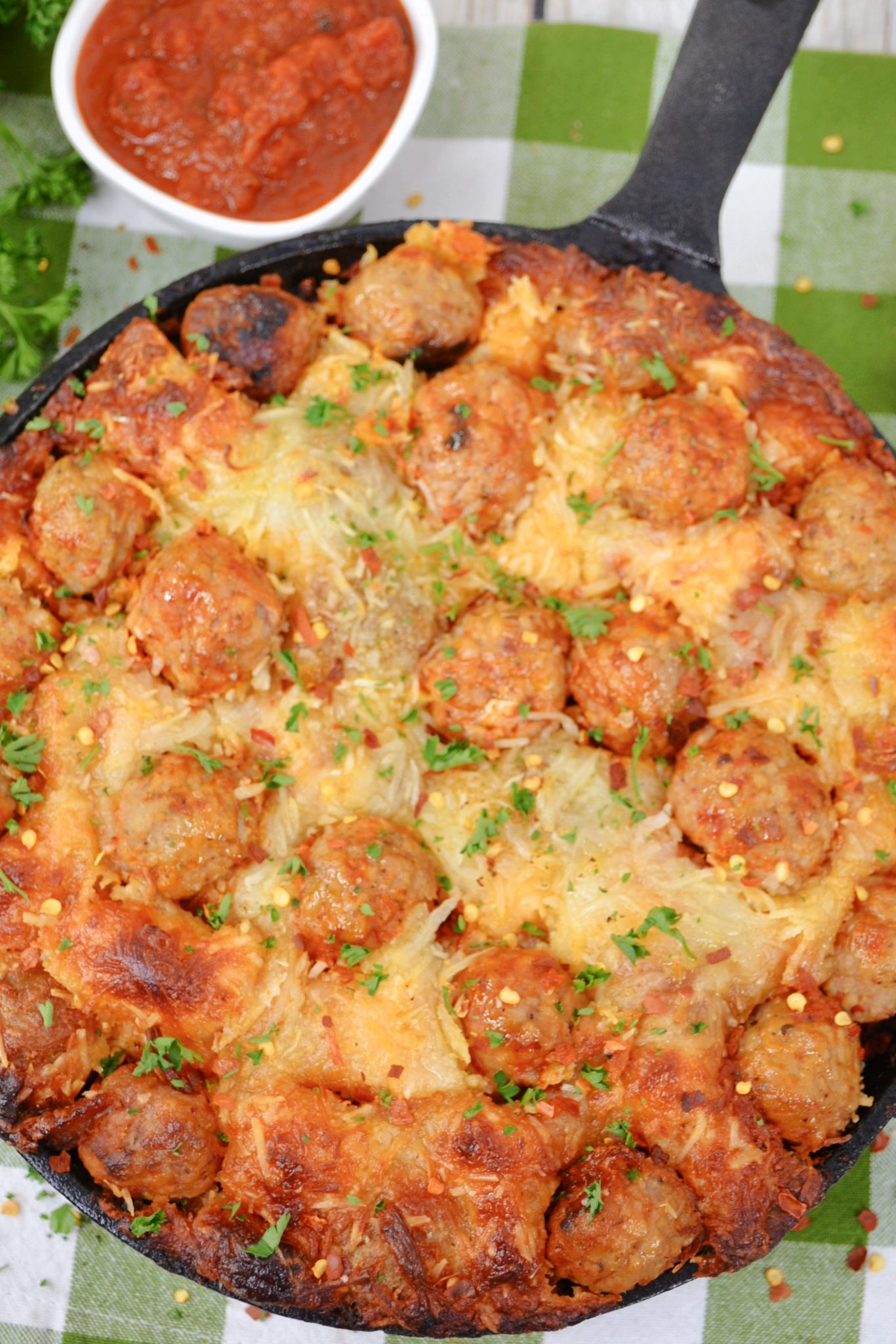 Meatball Sub Bubble Up Bake Recipe - CheekyKitchen
