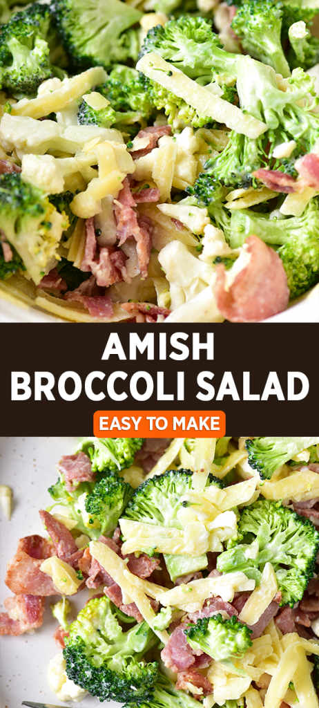 AMISH BROCCOLI SALAD - CheekyKitchen