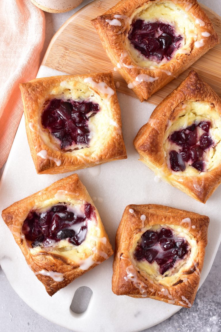 Miniature Cherry Cheese Danish - CheekyKitchen