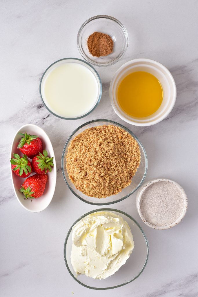 No Bake Sugar-Free Strawberry Cheesecake - CheekyKitchen