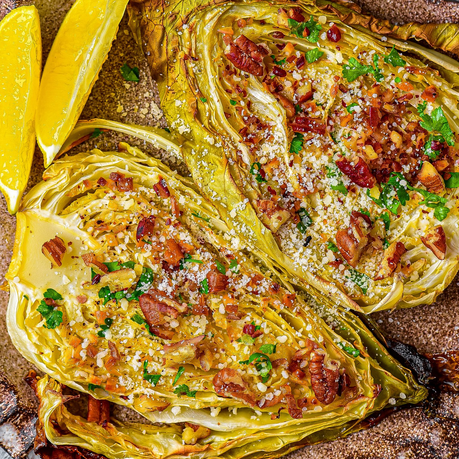 Baked Cabbage Steaks - CheekyKitchen