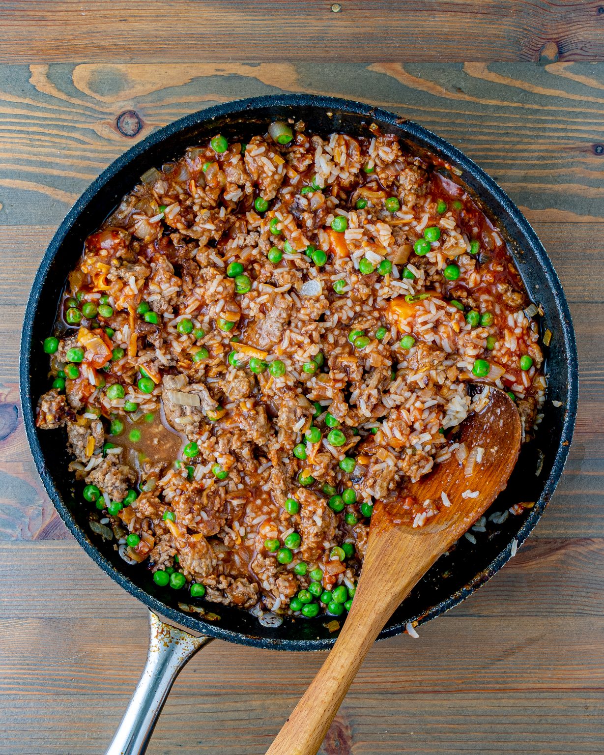 Cheesy Ground Beef Rice Casserole - CheekyKitchen