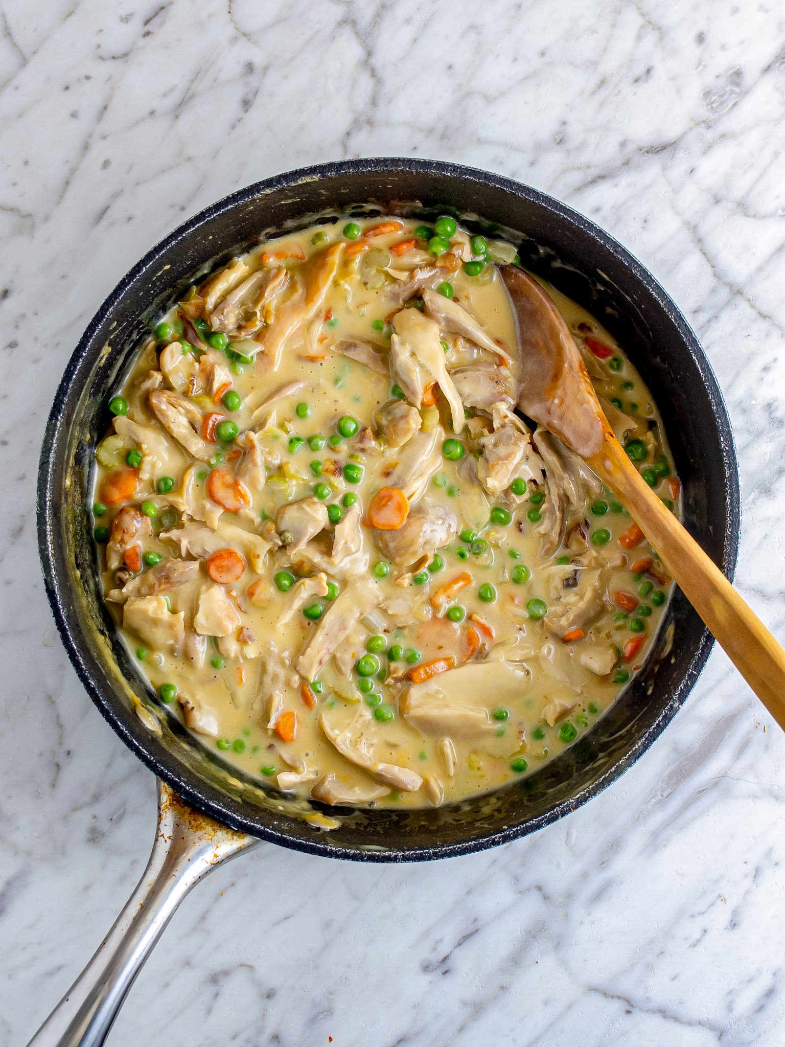 Chicken Pot Pie Bake - CheekyKitchen