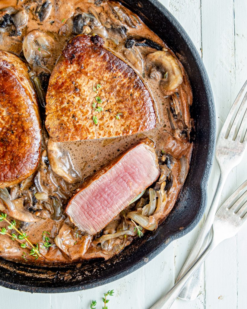 Filet Mignon Recipe in Mushroom Sauce - CheekyKitchen