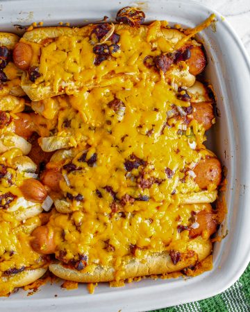 Oven Baked Hot Dogs - CheekyKitchen