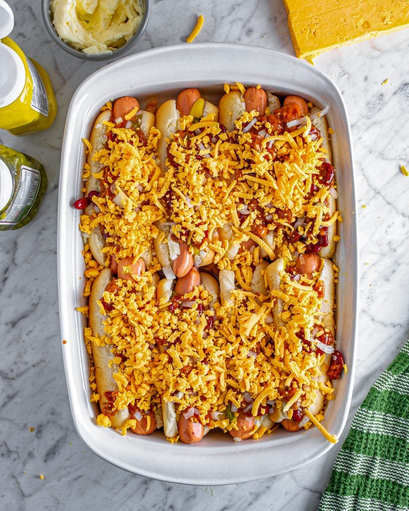 Oven Baked Hot Dogs - CheekyKitchen