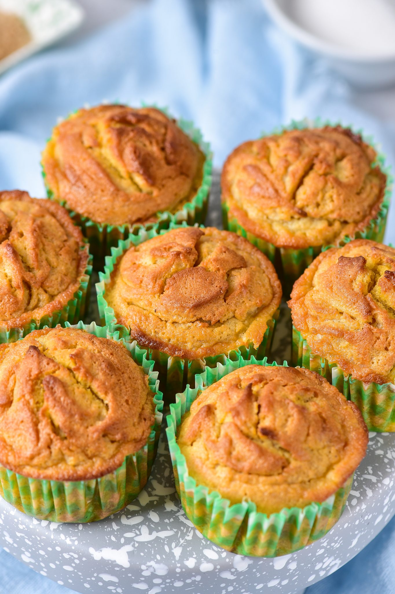 Pumpkin Cream Cheese Swirl Muffins - CheekyKitchen