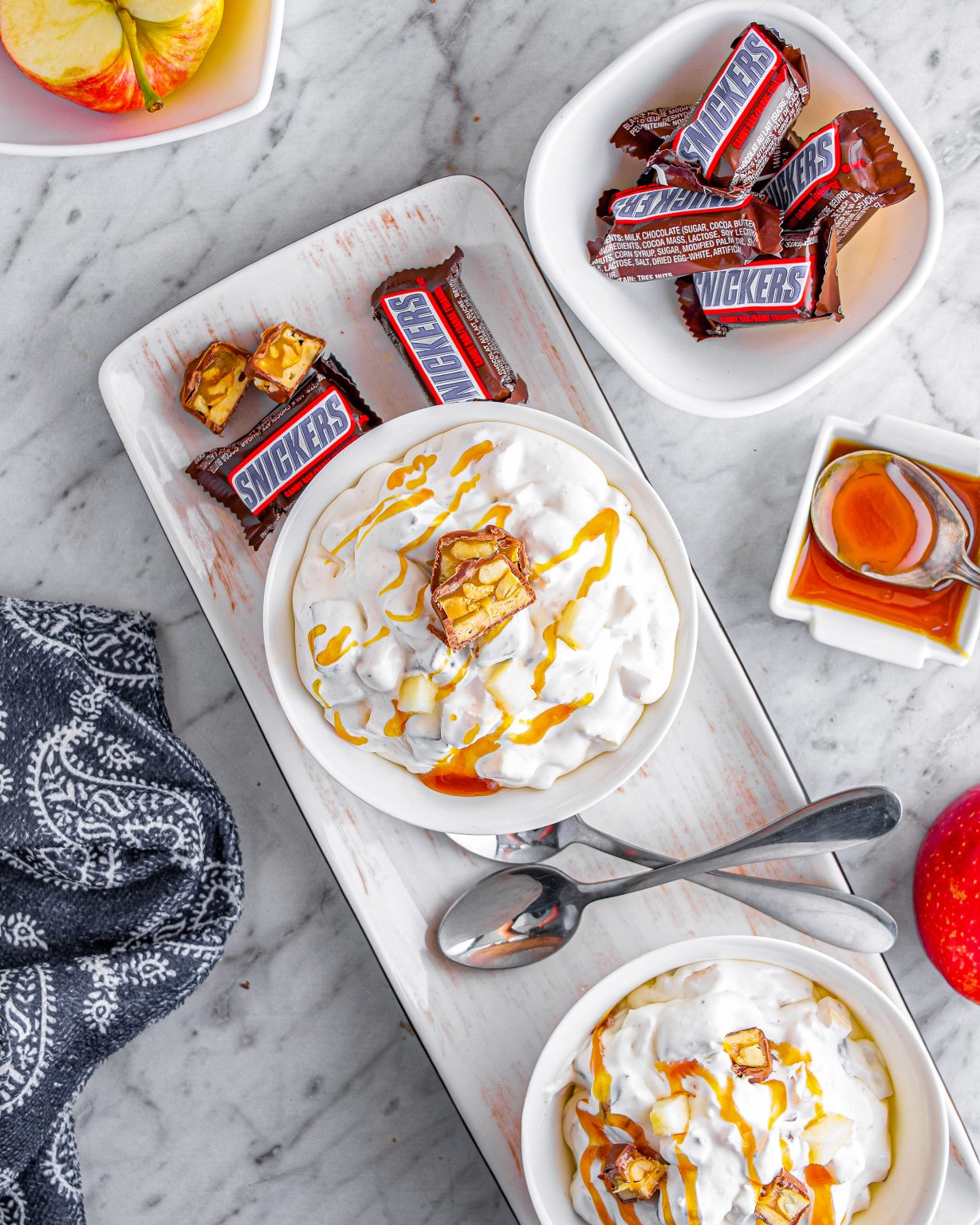 Snickers Apple Salad - CheekyKitchen