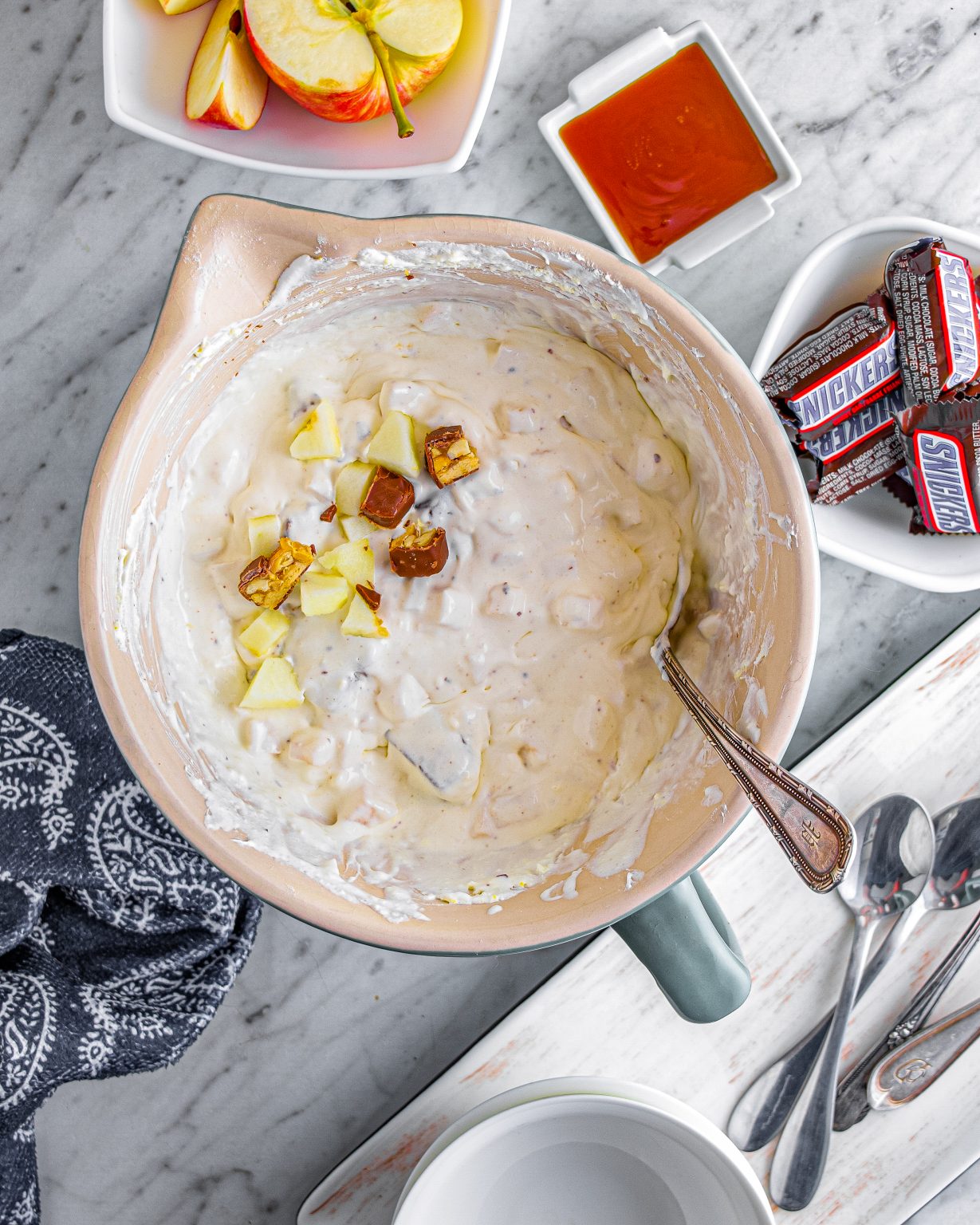 Snickers Apple Salad - CheekyKitchen