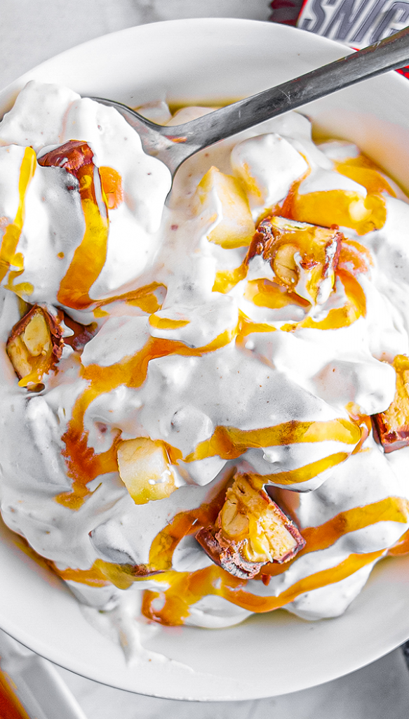 Snickers Apple Salad - CheekyKitchen