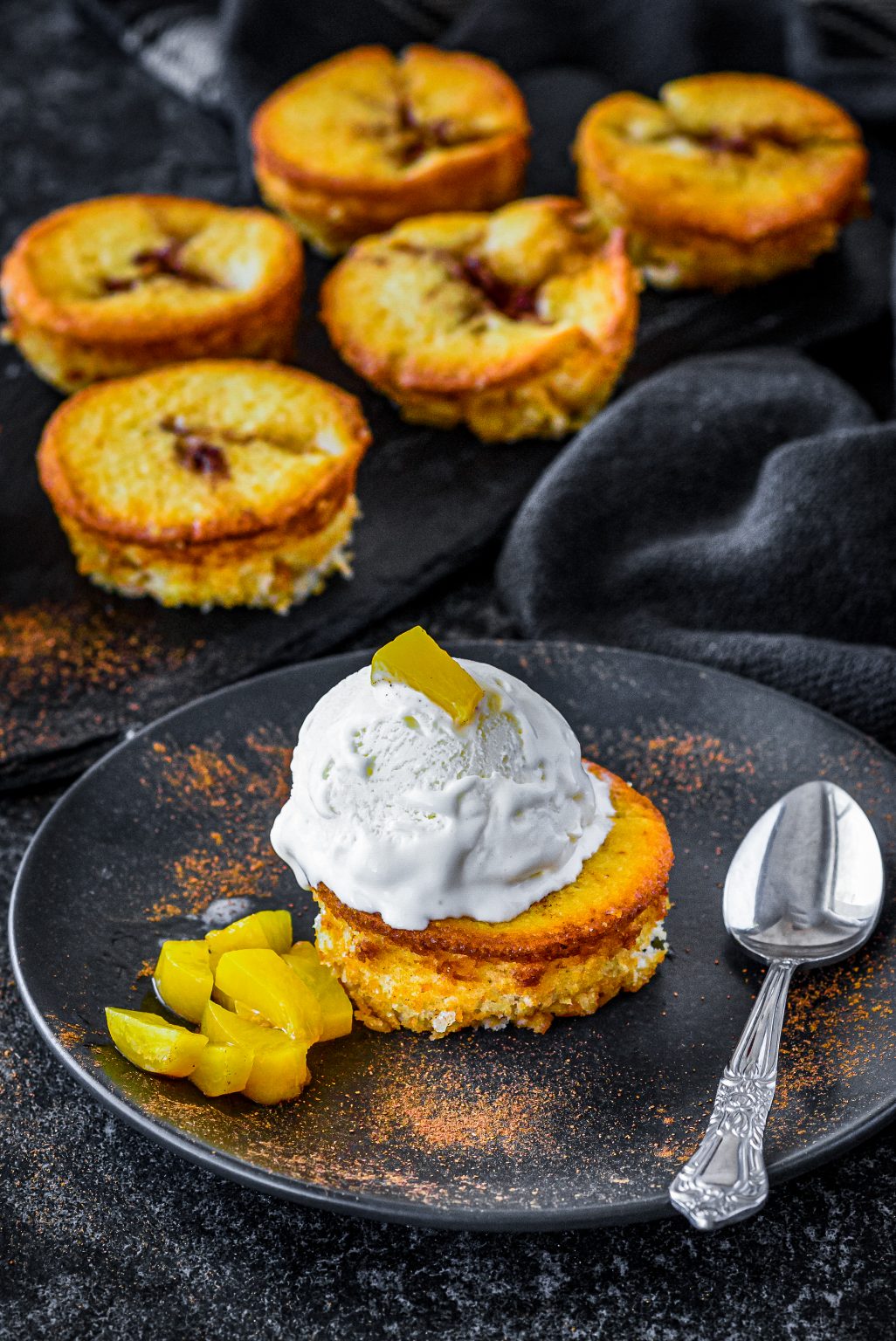 Mini Peach Cobbler Recipe - CheekyKitchen