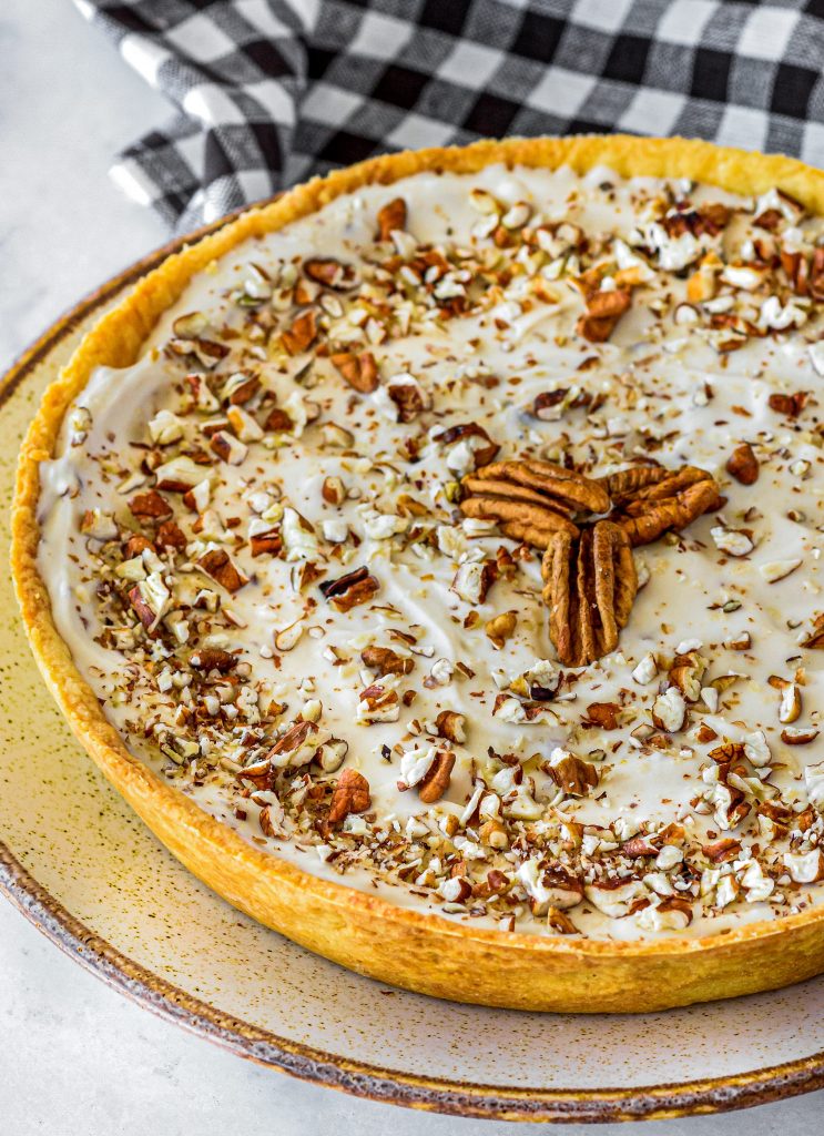 Pecan Cream Cheese Pie Recipe - CheekyKitchen