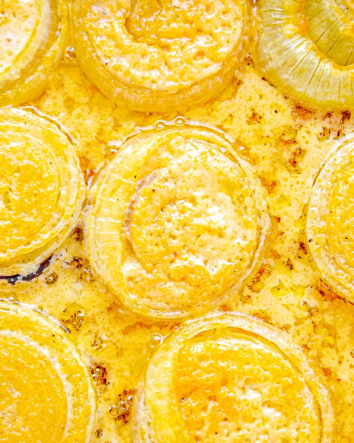 Roasted Parmesan Creamed Onions - CheekyKitchen