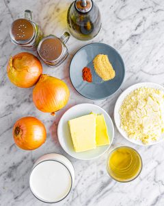 Roasted Parmesan Creamed Onions - CheekyKitchen