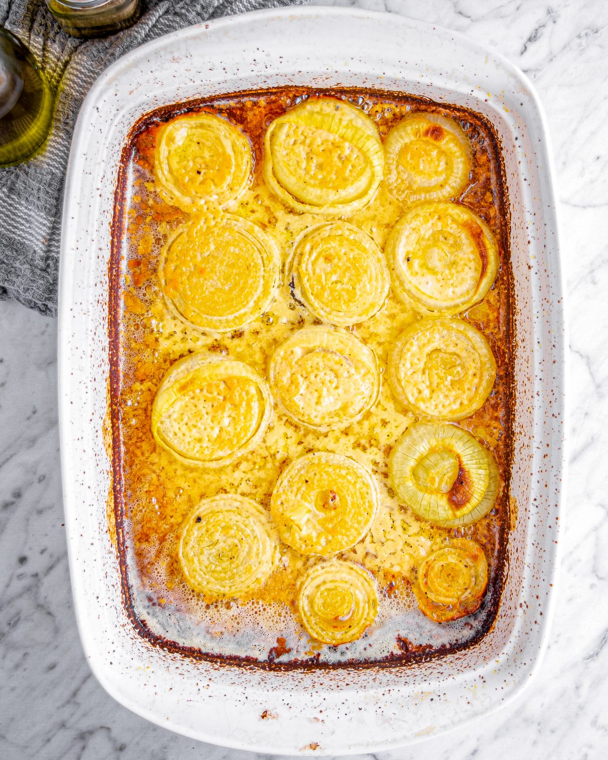 Roasted Parmesan Creamed Onions - CheekyKitchen
