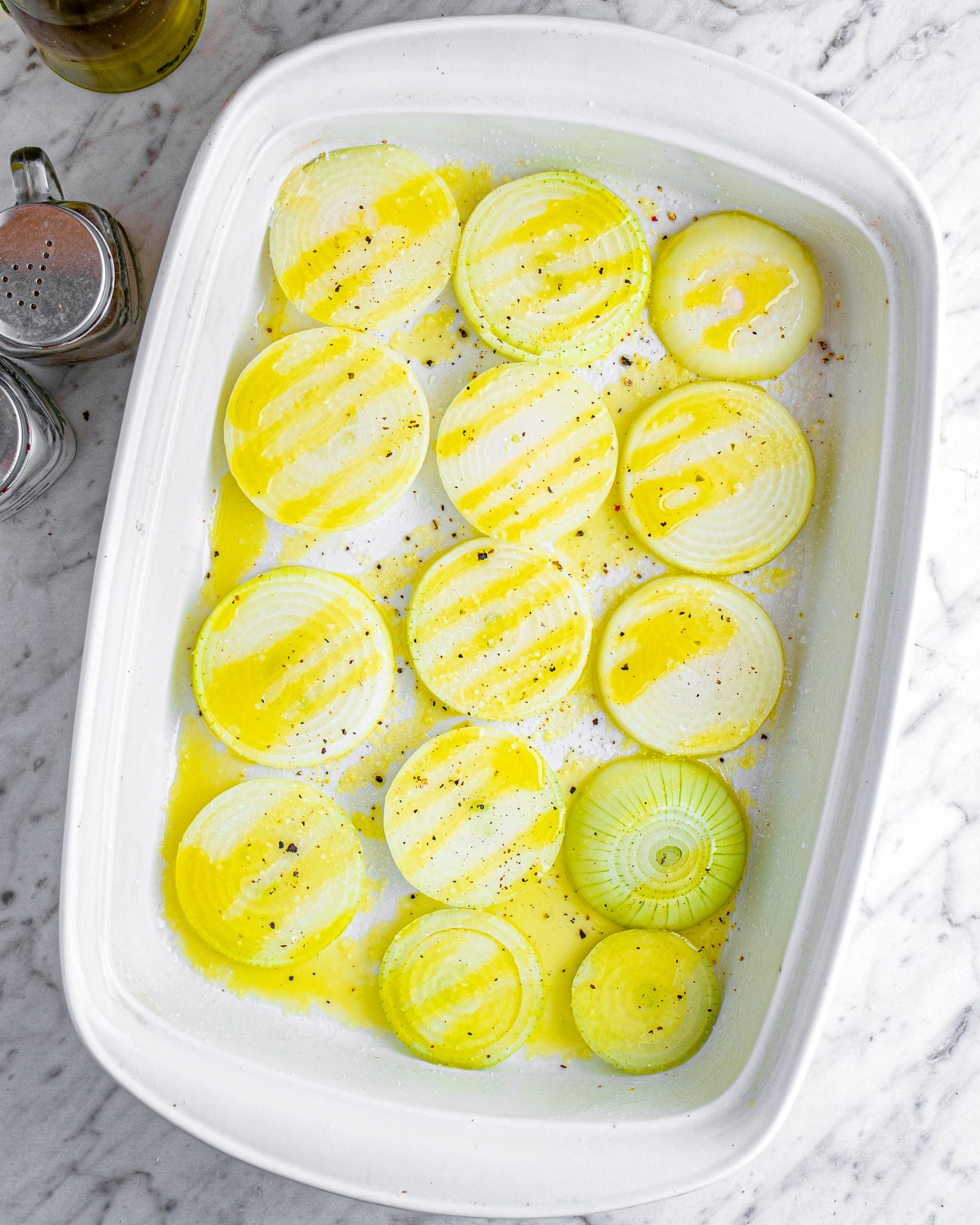 Roasted Parmesan Creamed Onions - CheekyKitchen