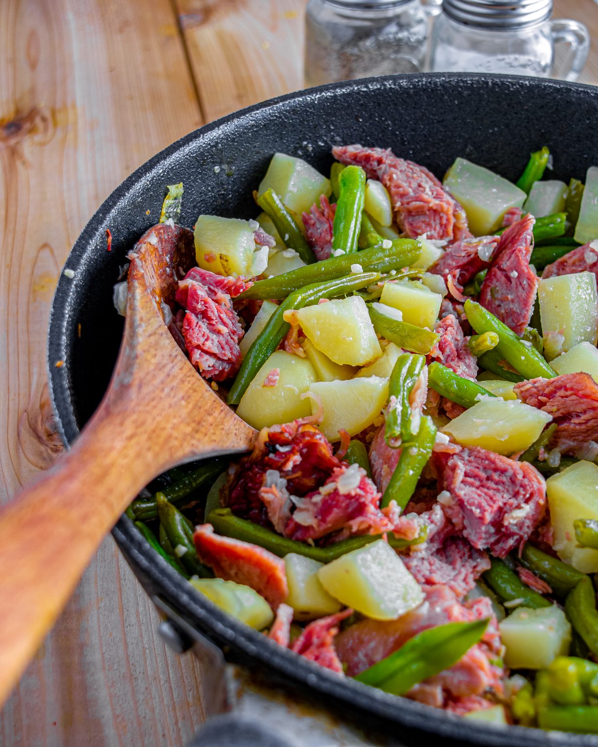 Southern Beans with Smoked Turkey Necks and Potatoes - CheekyKitchen