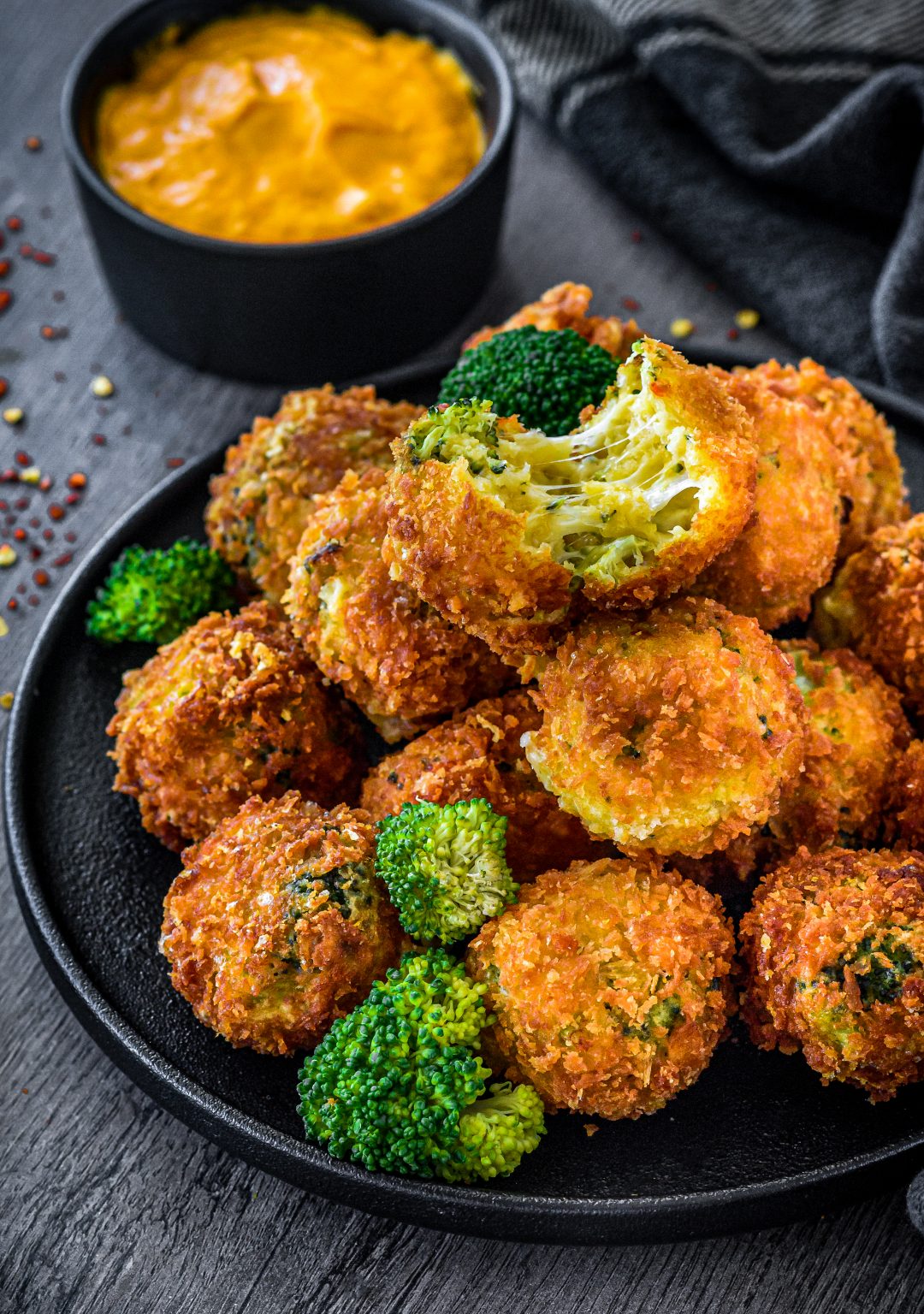 Broccoli Cheese Balls - CheekyKitchen