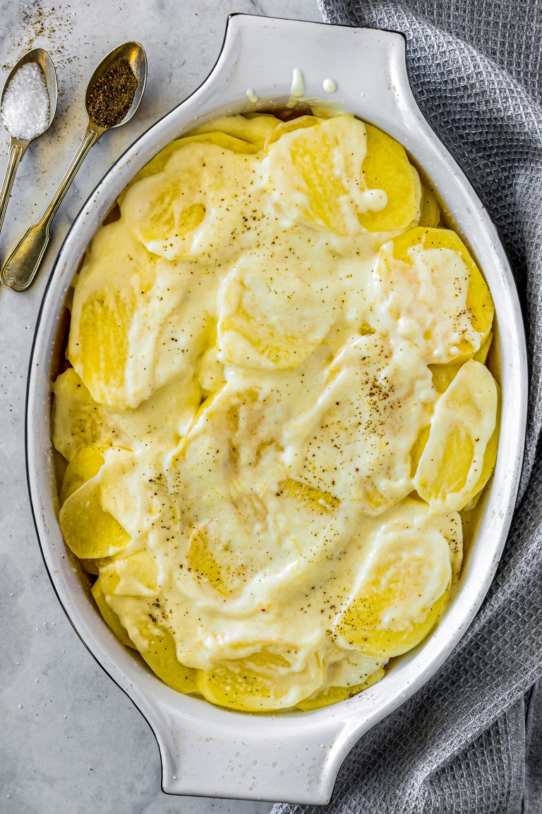 Cheesy Scalloped Potatoes Recipe - CheekyKitchen